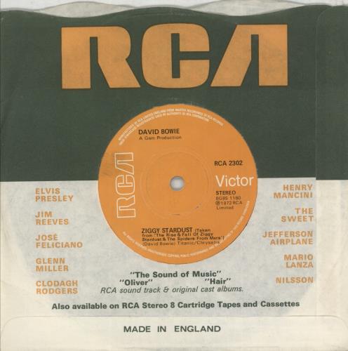 David Bowie The Jean Genie - 1st - Solid UK 7" vinyl single (7 inch record / 45) (241311)