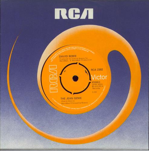 David Bowie The Jean Genie - 2nd UK 7" vinyl single (7 inch record / 45) (797488)