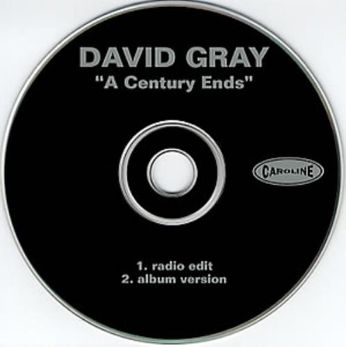 David Gray A Century Ends US Promo CD single (CD5 / 5") (351942)