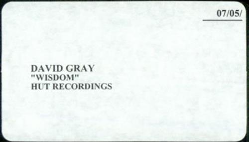 David Gray Wisdom UK Promo video (VHS or PAL or NTSC) (196314)