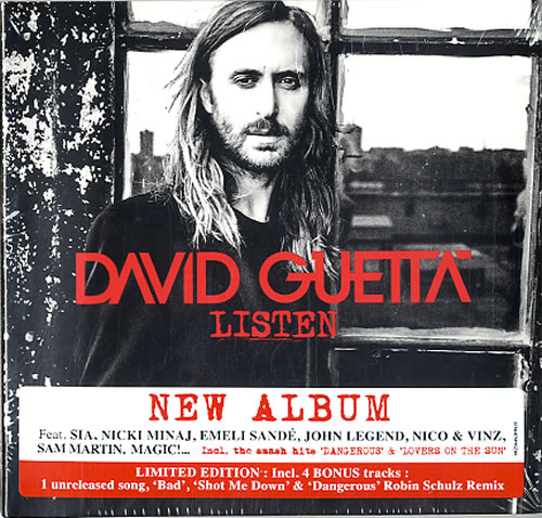 David Guetta Listen UK 2 CD album set (Double CD) (620755)