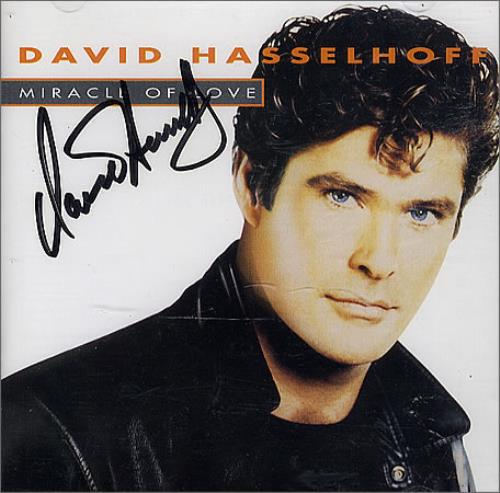 David Hasselhoff Miracle Of Love - Autographed US CD album (CDLP) (366119)