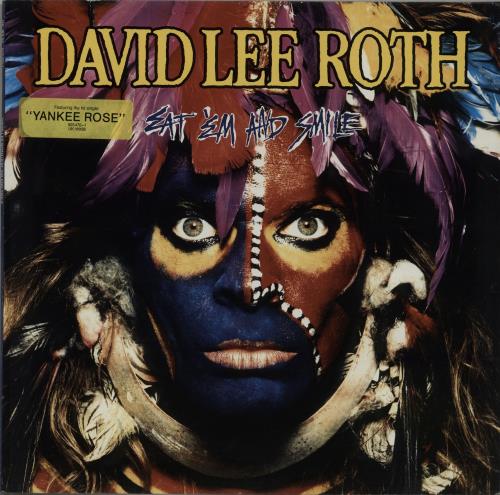 David Lee Roth Eat 'Em And Smile - hype-stickered UK vinyl LP album (LP ...