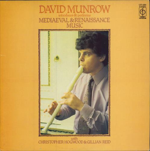 David Munrow Introduces & Performs Mediaeval & Renaissance Music UK vinyl LP album (LP record ...