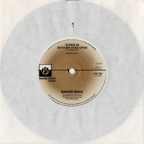 David Soul Going In With My Eyes Open German 7" vinyl single (7 inch ...