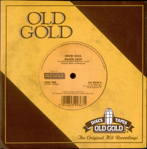 David Soul Silver Lady UK 7" vinyl single (7 inch record / 45) (520086)
