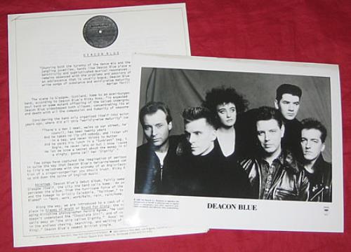 Deacon Blue Raintown US Promo media press pack (364067) PRESS PACK
