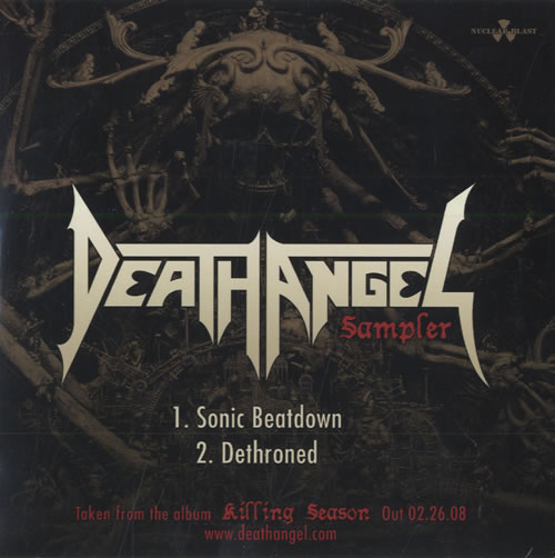 Death Angel Sampler US Promo CD single (CD5 / 5") (459543)