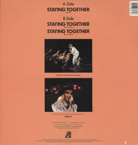 Debbie Gibson Staying Together US 12" vinyl single (12 inch record ...