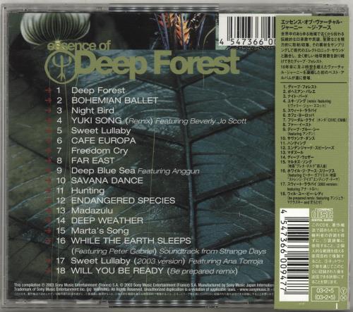 Deep Forest Essence Of Deep Forest Japanese CD album (CDLP) (229805)