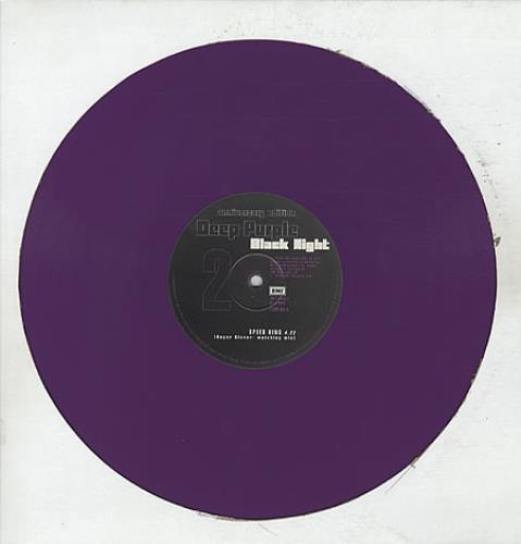 Deep Purple Black Night - Purple Vinyl UK 12" vinyl single (12 inch ...
