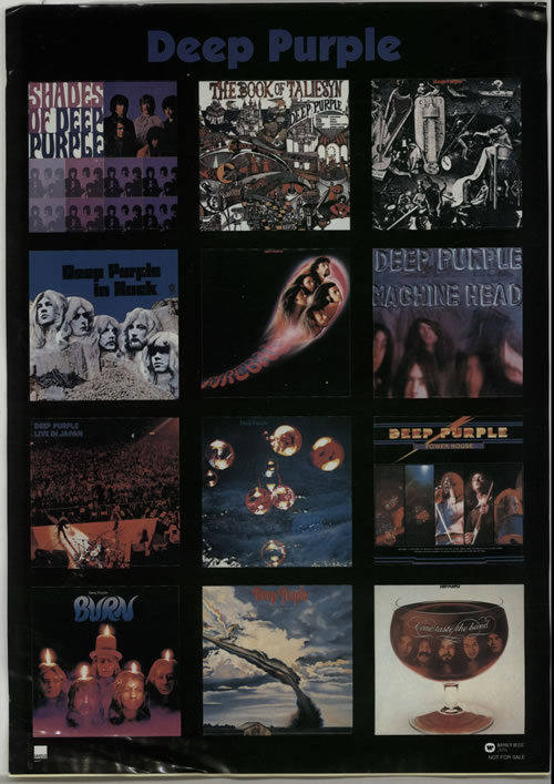 Deep Purple Deep Purple Sticker Sheet Japanese Promo memorabilia ...