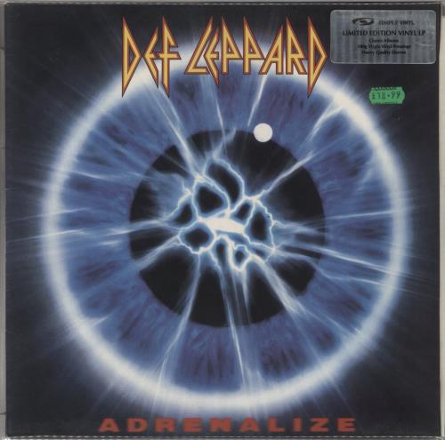 Def Leppard Adrenalize UK vinyl LP album (LP record) (847052)