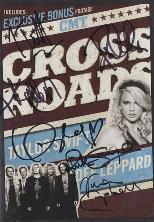 Def Leppard CMT Crossroads: Taylor Swift & Def Leppard - Autographed US ...