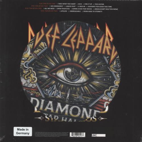 Def Leppard Diamond Star Halos - Sealed UK picture disc LP (vinyl ...