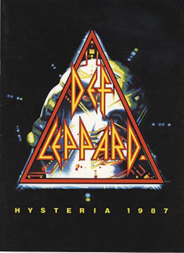 Def Leppard Hysteria 1987 UK tour programme (206606) PROGRAMME