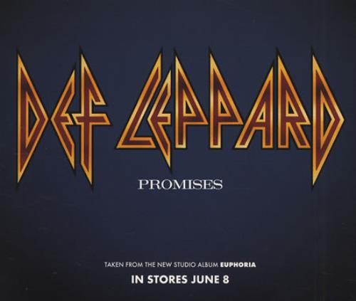 Def Leppard Promises US Promo CD single (CD5 / 5") (140227)