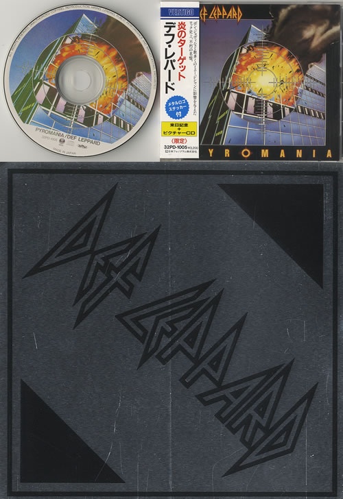 Def Leppard Pyromania + Sticker & Obi-Strip Japanese CD album (CDLP ...