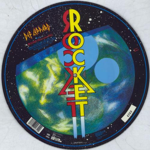 Def Leppard Rocket UK 12" vinyl picture disc (12 inch picture record) (623)