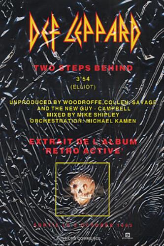 Def Leppard Two Steps Behind French Promo CD single (CD5 / 5") (25507)