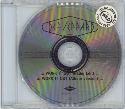 Def Leppard Work It Out UK Promo CD single (CD5 / 5") (66752)