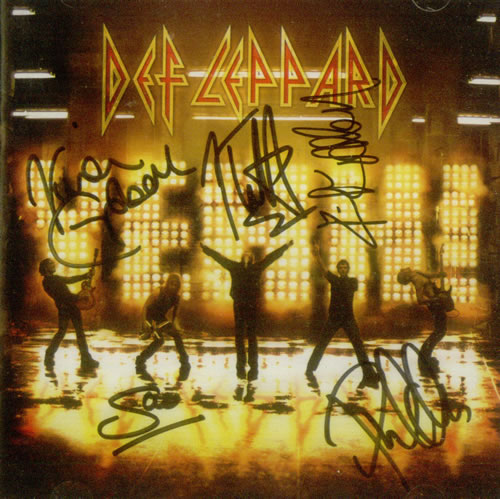 Def Leppard Yeah! - Fully Autographed US Promo CD-R acetate (547782)