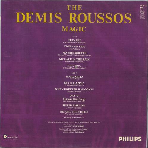 Demis Roussos The Demis Roussos Magic - Deletion Hole UK vinyl LP album ...