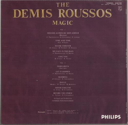 Demis Roussos The Demis Roussos Magic Greek vinyl LP album (LP record ...