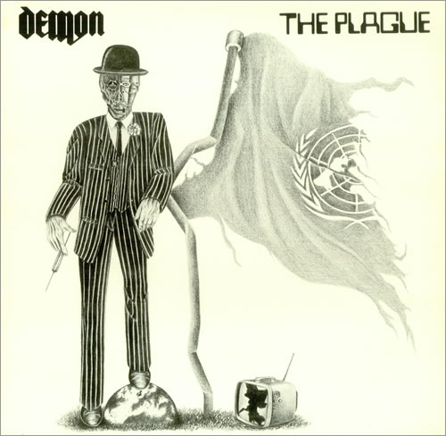 Demon (Rock) The Plague + Bio Sheet UK vinyl LP album (LP record) (443947)