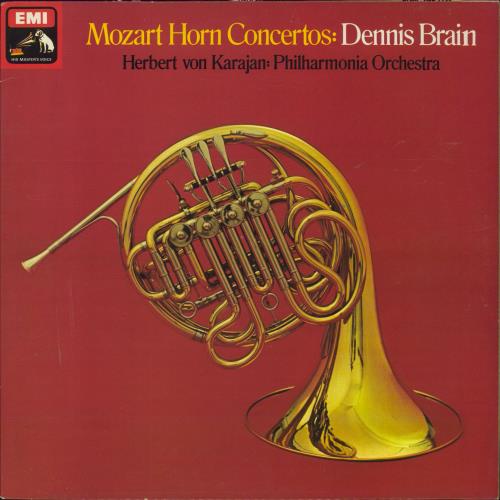 Dennis Brain Mozart Horn Concertos - 2nd UK vinyl LP album (LP record ...
