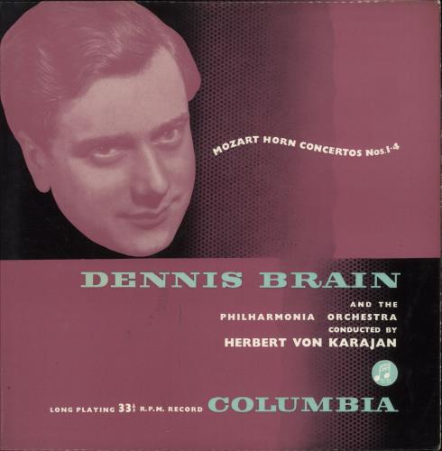 Dennis Brain Mozart Horn Concertos Nos 1-4 UK vinyl LP album (LP record ...