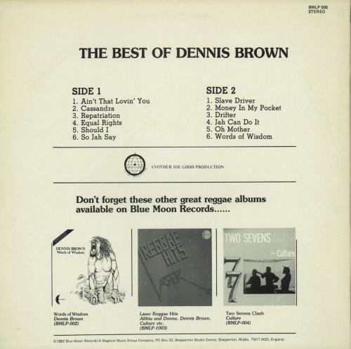 Dennis Brown The Best Of Dennis Brown UK vinyl LP album (LP record) (789502)