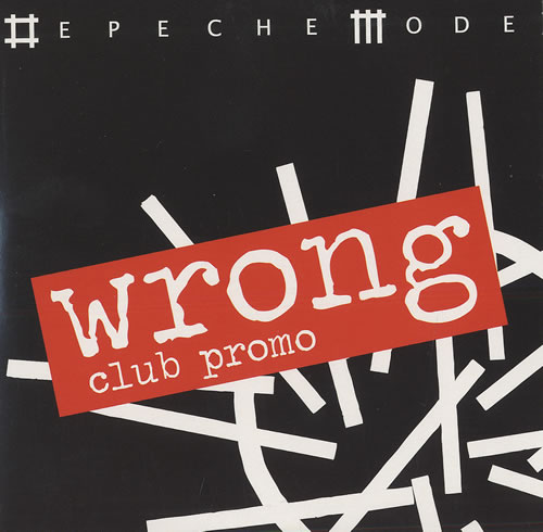 Depeche Mode Wrong - Club Promo UK Promo CD single (CD5 / 5") (466823)