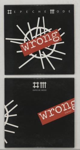 Depeche Mode Wrong UK 2-CD single set (Double CD single) (638708)