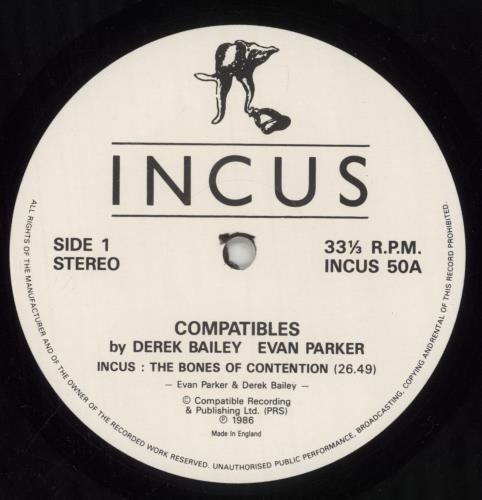 Derek Bailey Compatibles UK vinyl LP album (LP record) (851229)