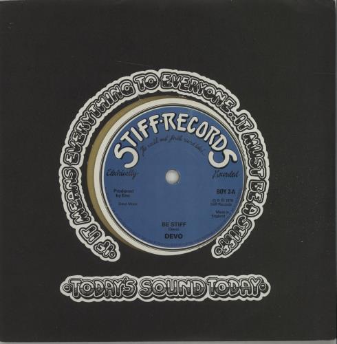Devo Be Stiff - Yellow Vinyl UK 7" vinyl single (7 inch record / 45 ...
