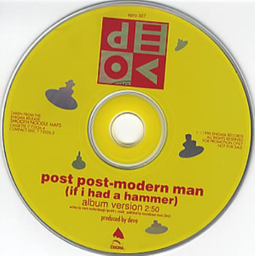 Devo Post Post-Modern Man US Promo CD single (CD5 / 5") (352660)