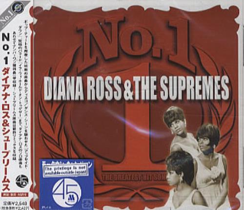Diana Ross & The Supremes The No.1's Japanese CD album (CDLP) (295327)