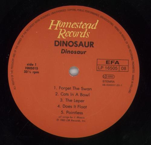 Dinosaur Jr Dinosaur Dutch vinyl LP album (LP record) (860150)