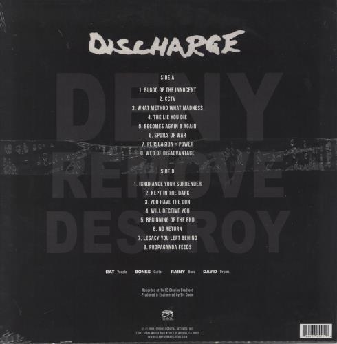 Discharge Disensitise - White Vinyl - Sealed US vinyl LP album (LP ...