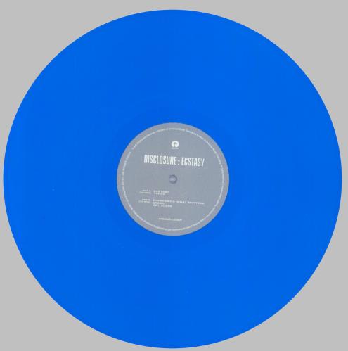 Disclosure Ecstasy - Blue Vinyl - 180g UK 12" vinyl single (12 inch ...