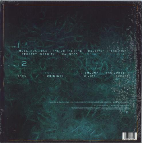 Disturbed Indestructible - Sealed UK vinyl LP album (LP record) (789007)