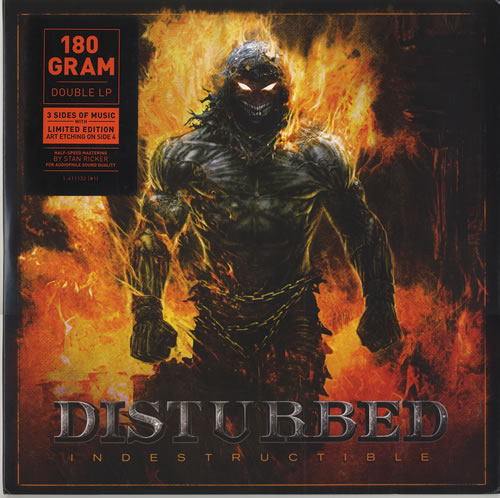 Disturbed Indestructible US 2-LP vinyl record set (Double LP Album ...