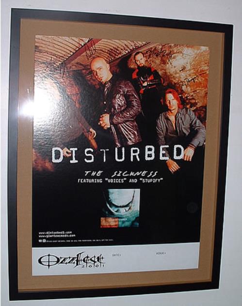 Disturbed The Sickness - Ozzfest 2001 US Promo memorabilia (309713 ...