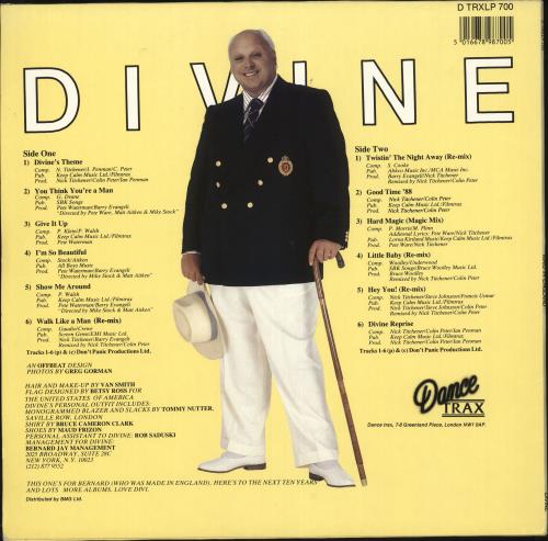 Divine (80's) Made In England UK vinyl LP album (LP record) (713321)