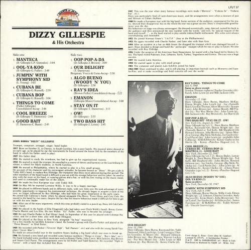 Dizzy Gillespie Dizzy Gillespie And His Orchestra 1946-1949 Italian ...
