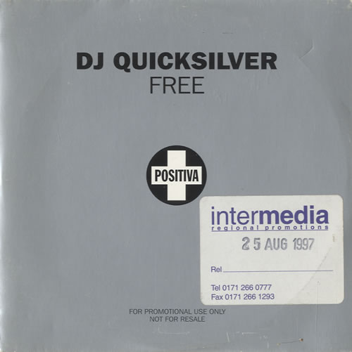 DJ Quicksilver Free UK Promo CD single (CD5 / 5") (514447)
