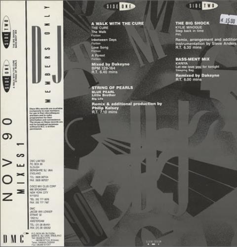 DMC November 90 Mixes 1 UK Promo vinyl LP album (LP record) (167600)