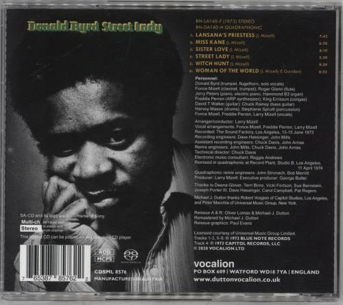 Donald Byrd Street Lady UK super audio CD SACD (853635)
