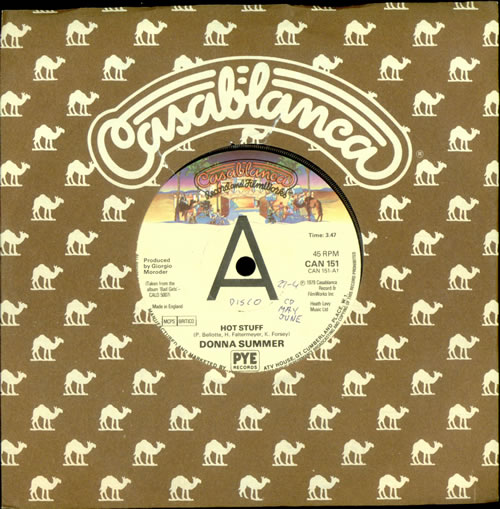 Donna Summer Hot Stuff UK Promo 7" vinyl single (7 inch record / 45 ...